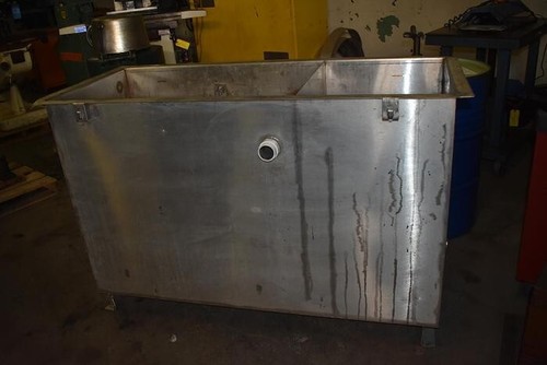 24" x 60" x 36" STAINLESS STEEL FILTRATION STORAGE TANK w/BAFFLING ...