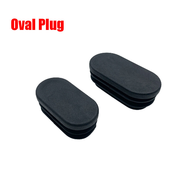 Oval Plastic End Caps Tube Pipe Inserts Blanking Plug Furniture Table ...