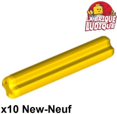 Lego Technic 10X Axle Bar 3L 3 Yellow 4519 New | eBay