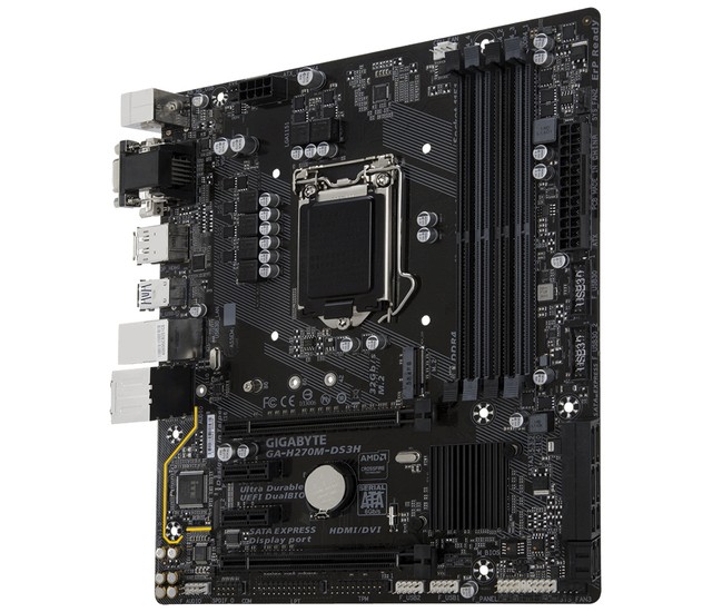 GIGABYTE Ga-h270m-ds3h H270 Chipset 7th Gen Intel Core Processor ...