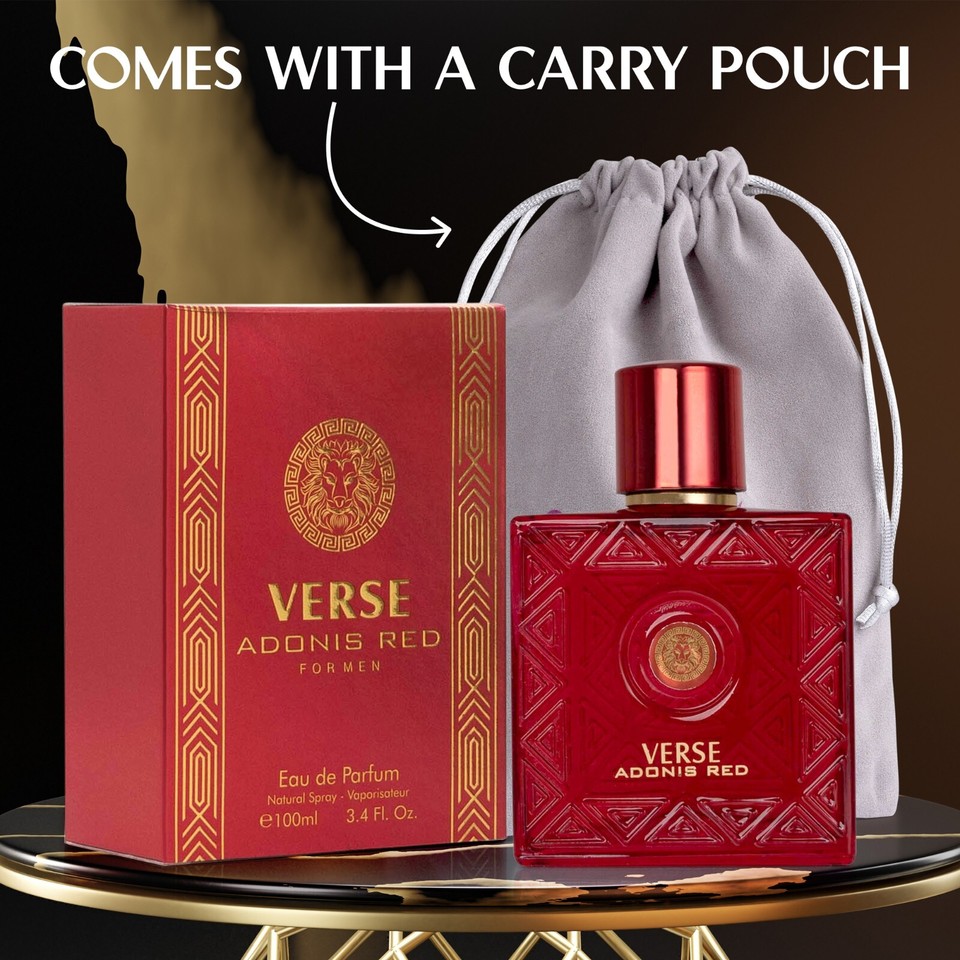 Verse Adonis Red Perfume EDP Refresh & Aromatic Perfume With Suede ...