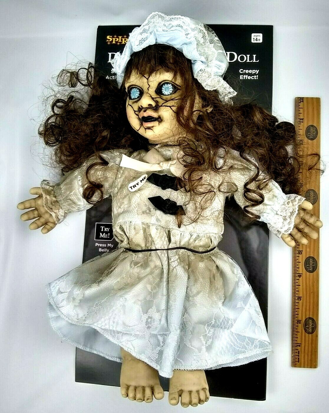 Decrepit Spooky Doll Voice Animated Talking Spirit Halloween Creepy ...