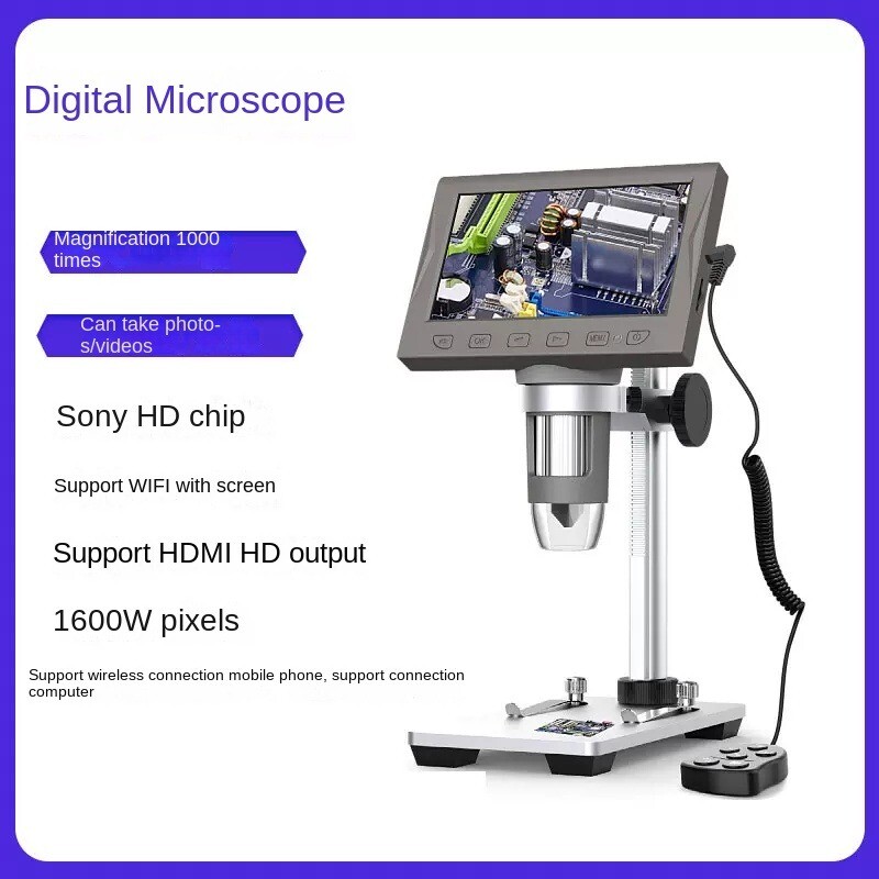 Digital USB Microscope 1600X Magnification Mini Handheld Inspection ...