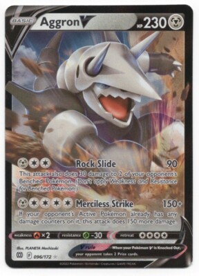 Aggron V Ultra Rare (096/172) Pokemon Brilliant Stars SWSH09 (96) | eBay