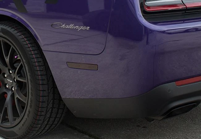 Pair Polished Stainless Emblems for Challenger (Custom Badge Decal ...