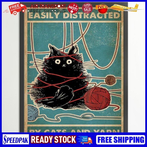 Full Cross Stitch 11CT Entangled Cat Counted Embroidery DIY Handmade ...