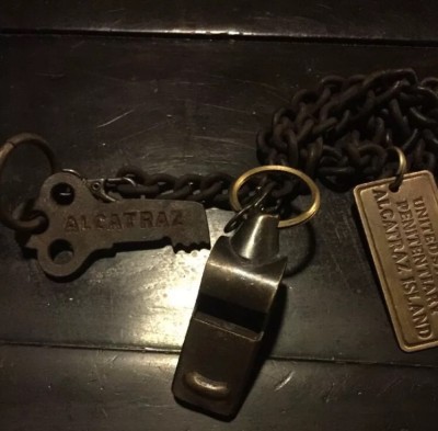 Alcatraz Prison Key Whistle Chain Jailer Set Jail METAL Penitentiary ...