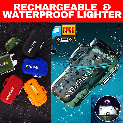 Explorer Plasma Lighter Usb Rechargeable Waterproof Electric Black ...