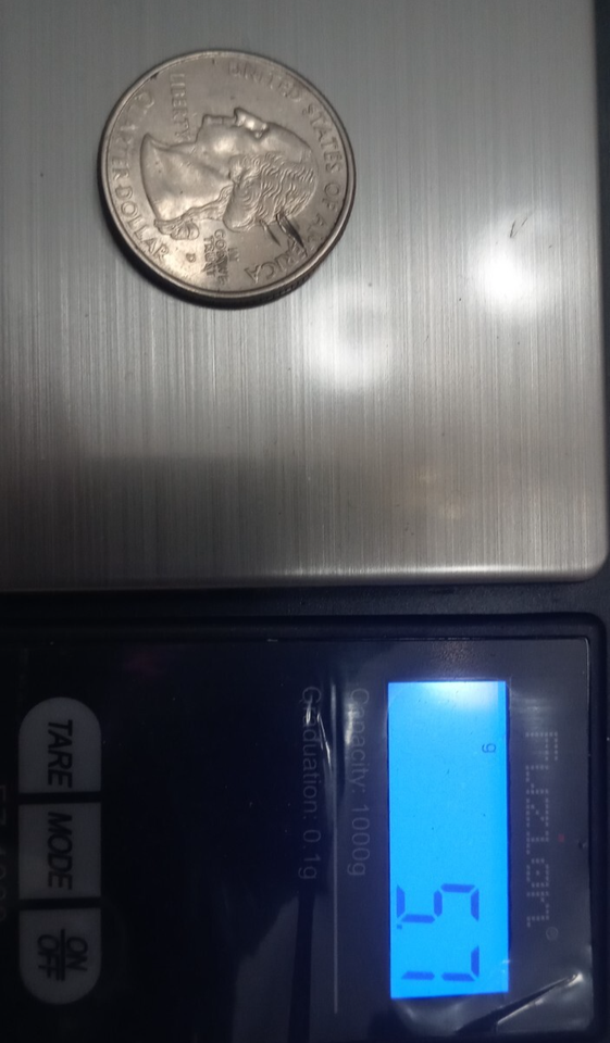2001-D 25C Vermont 50 States Quarter, planchet multiple error ...