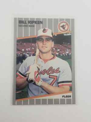 1989 Fleer Bill Ripken #616 Baseball Card Error Black Box On Knob Of ...