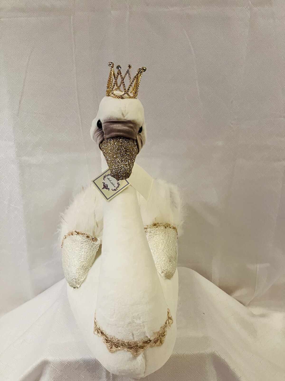 Mark Roberts Christmas Swan Figurine 19 inches with Crown | eBay