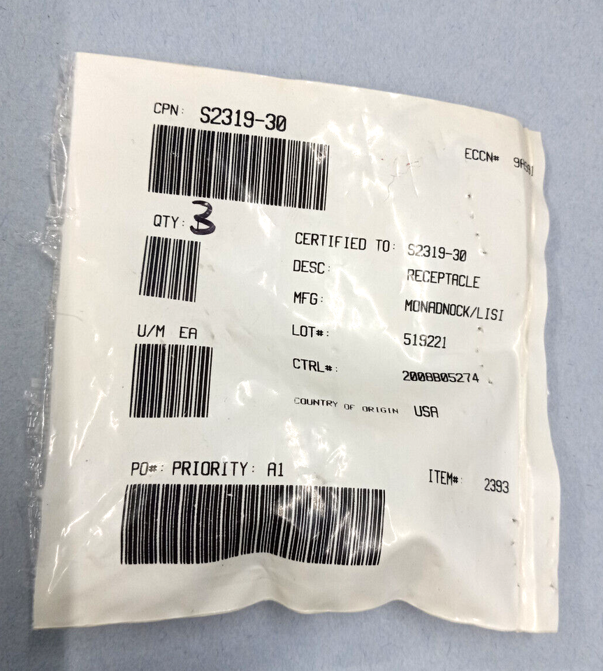 Cessna P/N S2319-30 RECEPTACLE (3/Pack) | eBay