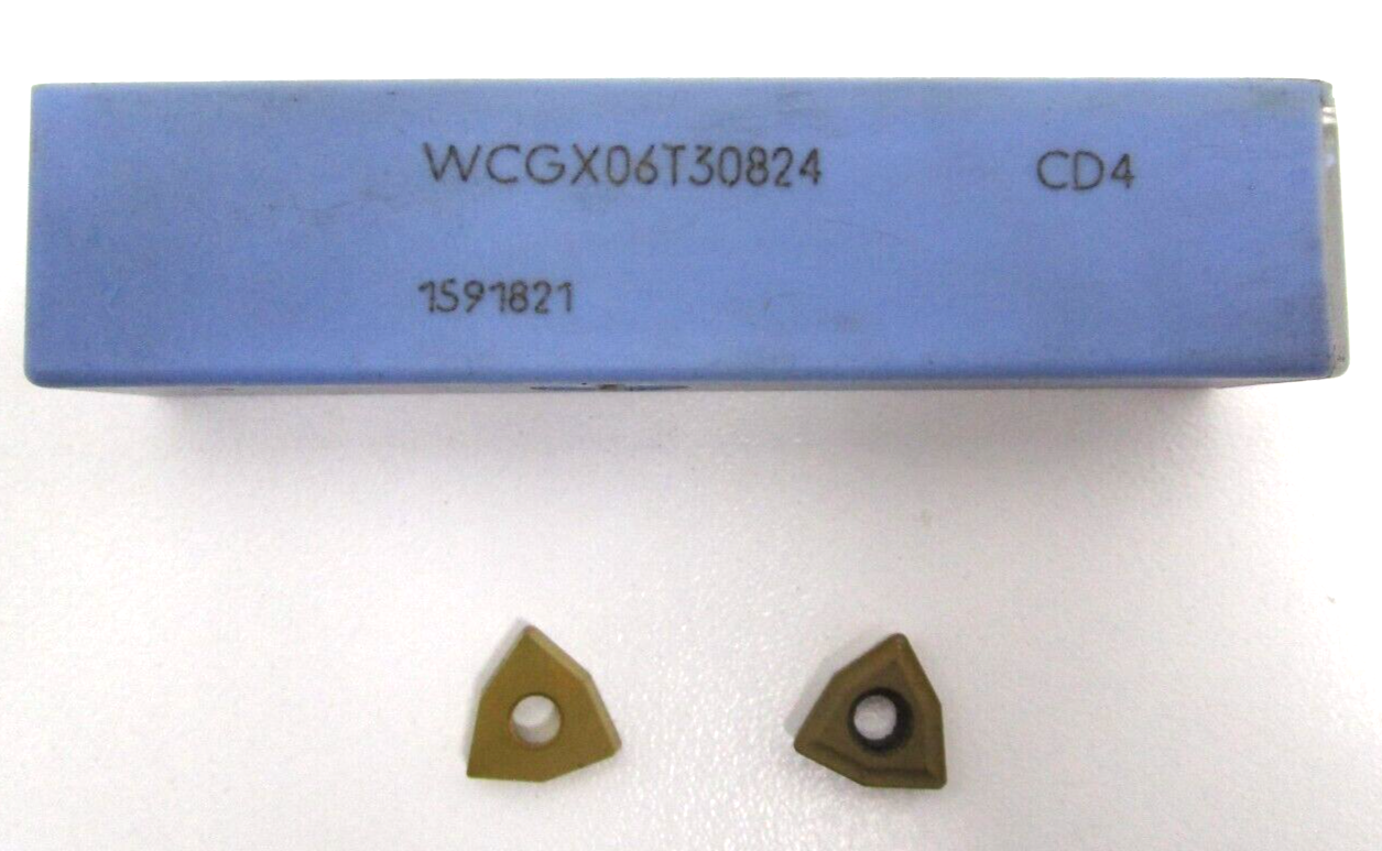 6 Pcs. KENNAMETAL HERTEL WOGX 06T30824 Grade CD4 Carbide Inserts ...