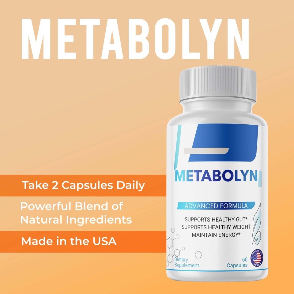 (1 Pack) Metabolyn Supplement Weight Loss, Advanced Fat-Burner Support ...