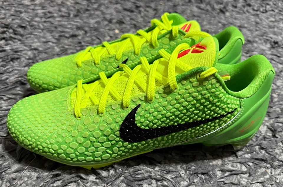 Nike Vapor Edge Kobe 6 SE Grinch Green Size 12 Football Cleats FQ7645 ...