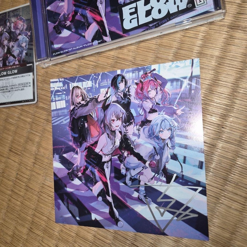 Hololive Rindo Chihaya Handwritten Autograph FLOW GLOW 1st Limited ...