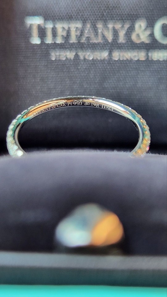 Tiffany & Co Tiffany Metro Full Diamond PT Ring 2023 82088046 | eBay UK