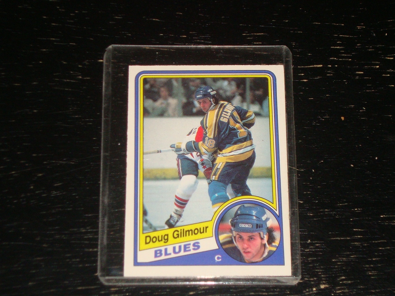 Doug Gilmour 1984 St. Louis Blues ROOKIE Hockey Card O PEE CHEE RARE | eBay