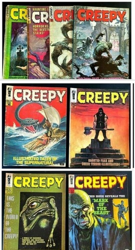 CREEPY 7,9,11,13,17,18,19,20 (8 Warren horror mags) 1965-1968 | eBay UK