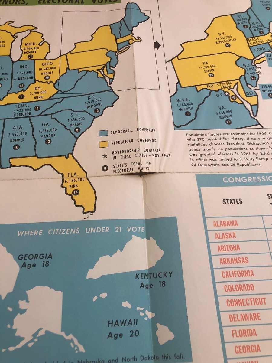 Election Of 1968 Map