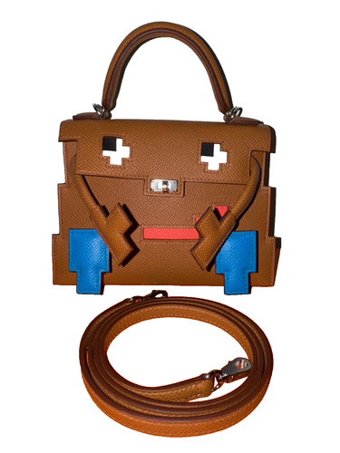 Hermes Kelly Doll Picto Mini Kellydole 20 Pochette Gold Epsom Quelle ...