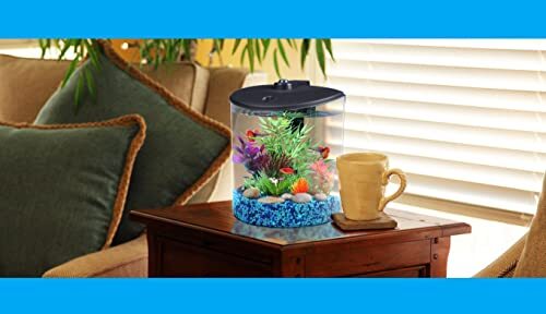 AquaView 1.5-Gallon Fish Tank with LED Lighting and Power Filter | eBay