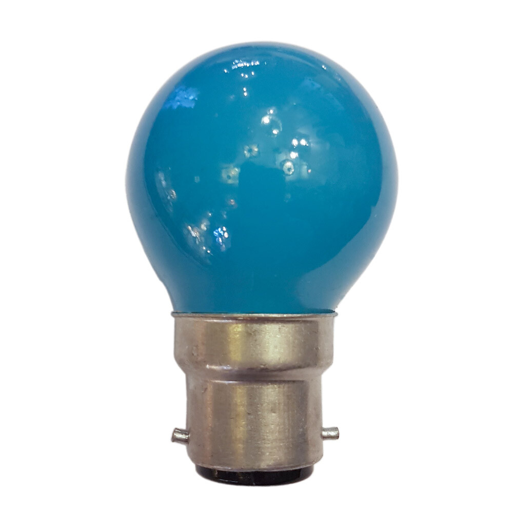 40w 240v Coloured Light Bulbs Golf Ball Globes and Candles, Bayonet ...