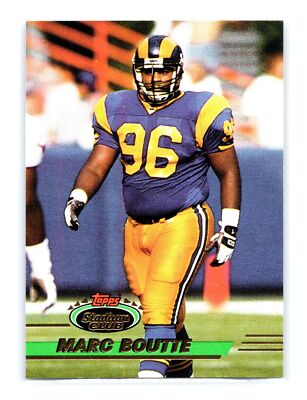 1993 Stadium Club Football #115 Marc Boutte Los Angeles Rams | eBay