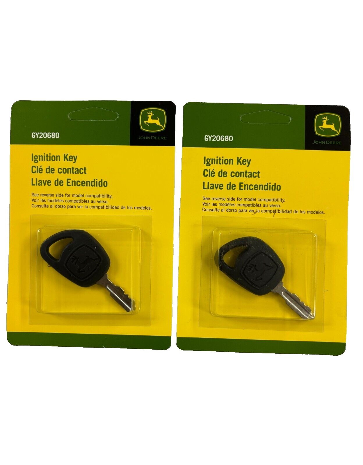 John Deere OEM Ignition Key GY20680 2-Pack | eBay