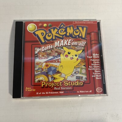 Pokémon: Project Studio -- Red Version (PC, 1999) 772040786434| eBay