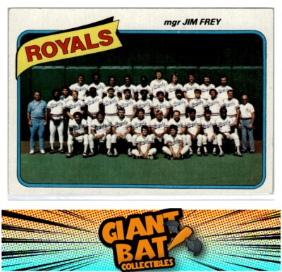 1980 Topps #66 Kansas City Royals - Jim Frey CL, MGR, TC | eBay