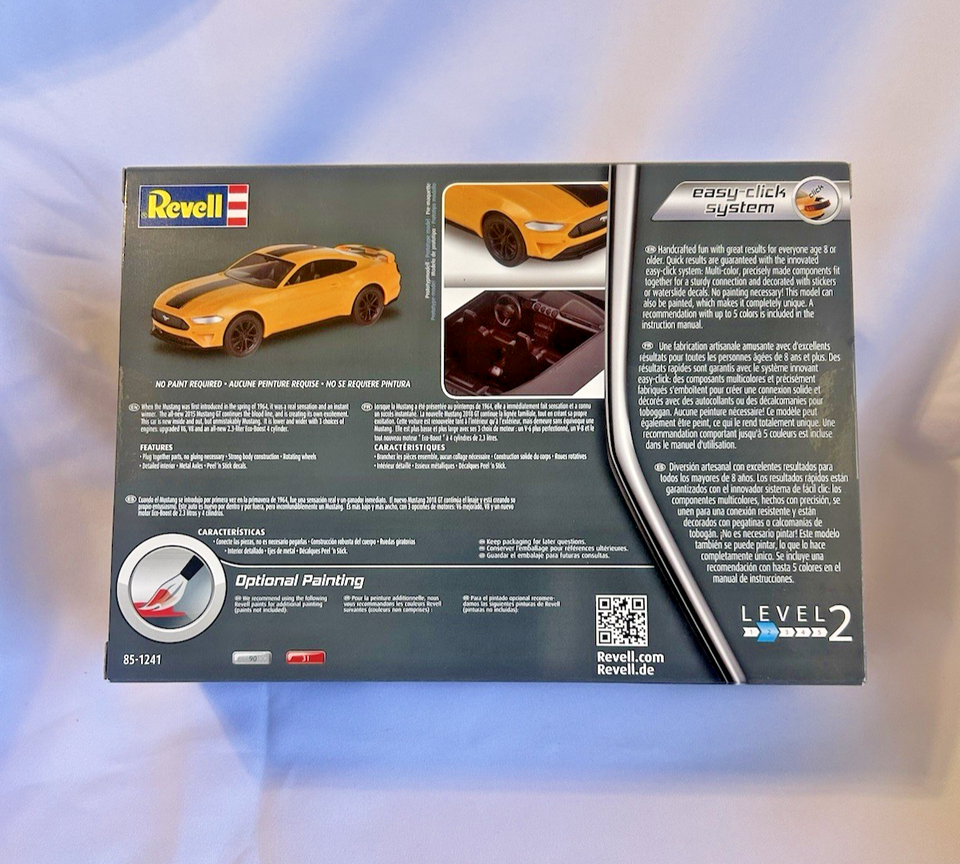 Revell-FORD-“ '18 Mustang GT" model kit "NEW in Factory tape Sealed box ...