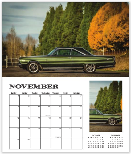 2026 AMERICAN MUSCLE CARS WALL CALENDAR Chevrolet dodge ford vintage ...