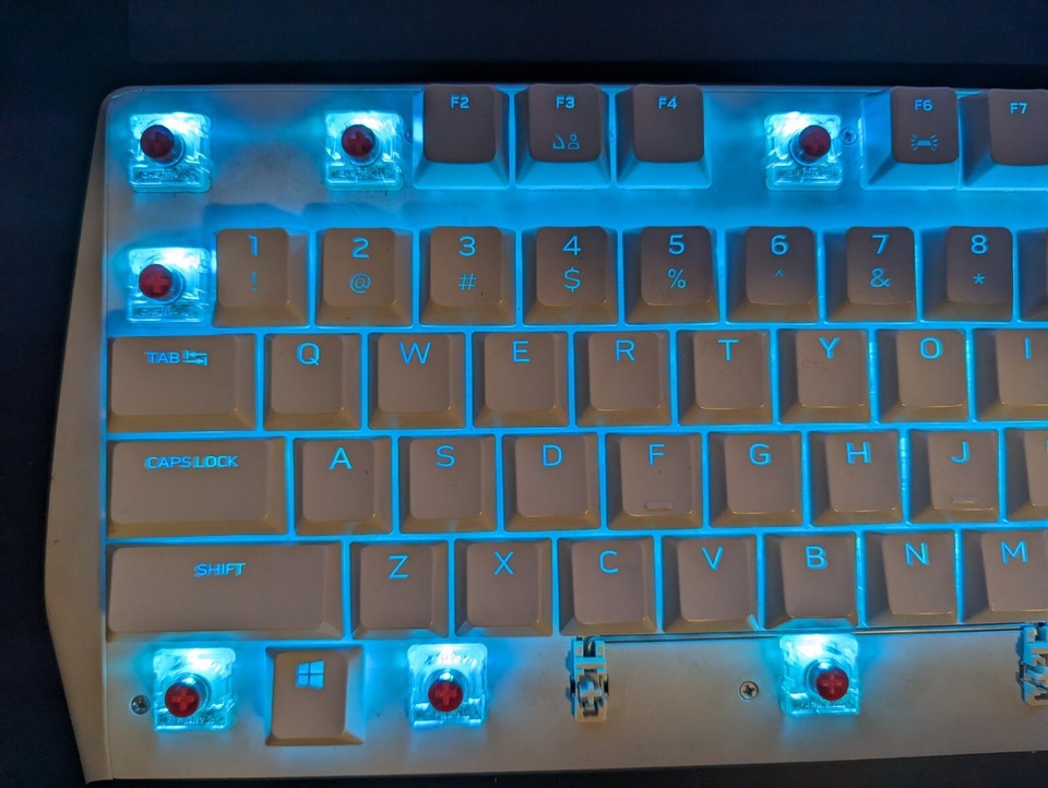 Alienware AW510K White Backlit Keyboard Genuine Replacement KEYCAP ...