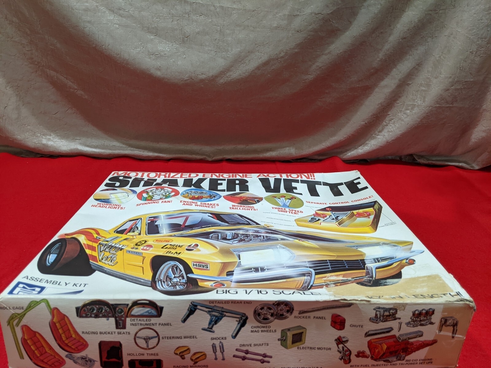 Vintage MPC Shaker Vette 1/16 Scale Motorized Action Model Kit Corvette ...