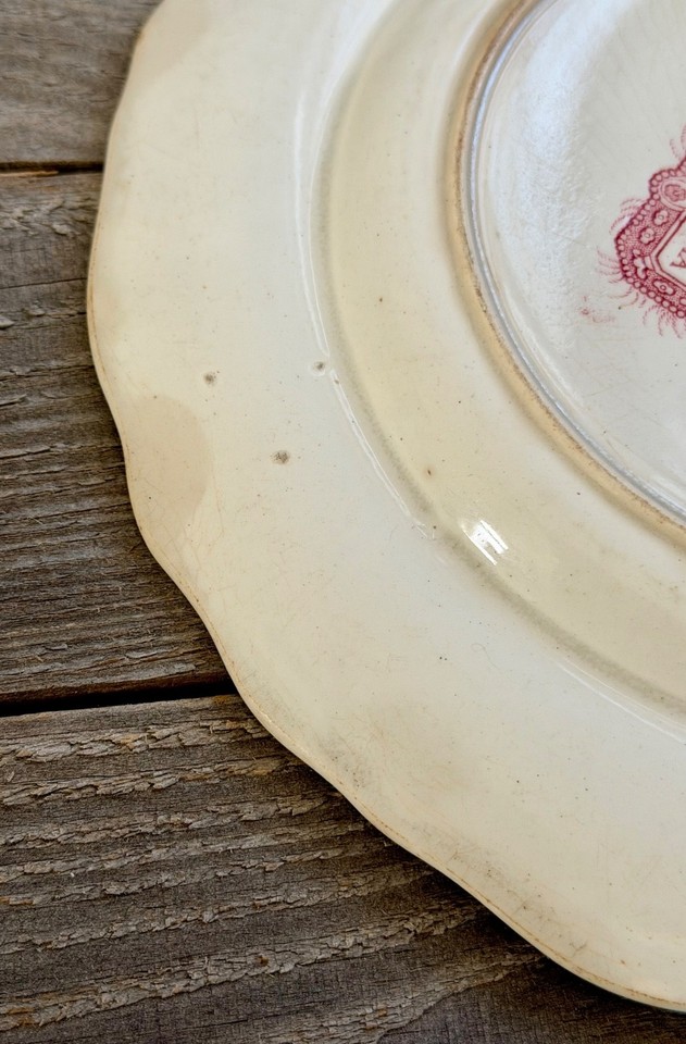 Adams Caledonia Scotsman/Deerhound Hunt Scene Transferware 9.25" plate ...