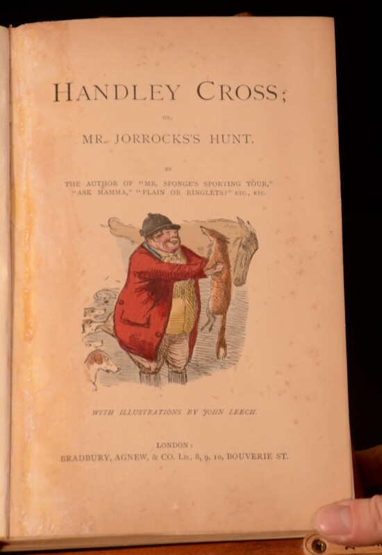 1854 Handley Cross Or Mr Jorrocks's Hunt Illustrated John Leech Robert ...