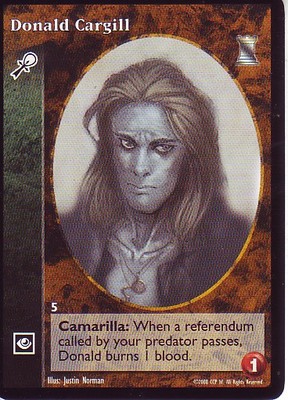 4 x Donald Cargill VTES CCG KoT | eBay