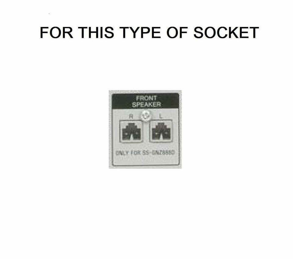 2X Speaker Sound White Connector Wires Cords Cables For JVC Hi-Fi ...