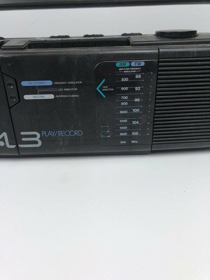 RARE Vintage Digital Sound Lab WKC-9558 AM/FM Dual Cassette BOOMBOX ...