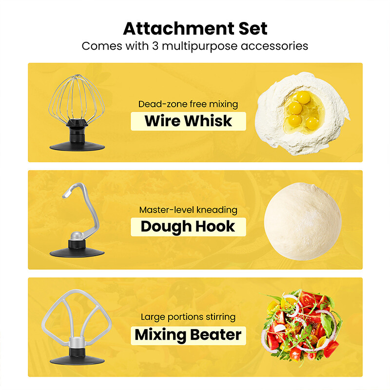 Electric Countertop Food Stand Mixer 660W 10 Speed 6QT Tilt-Head ...