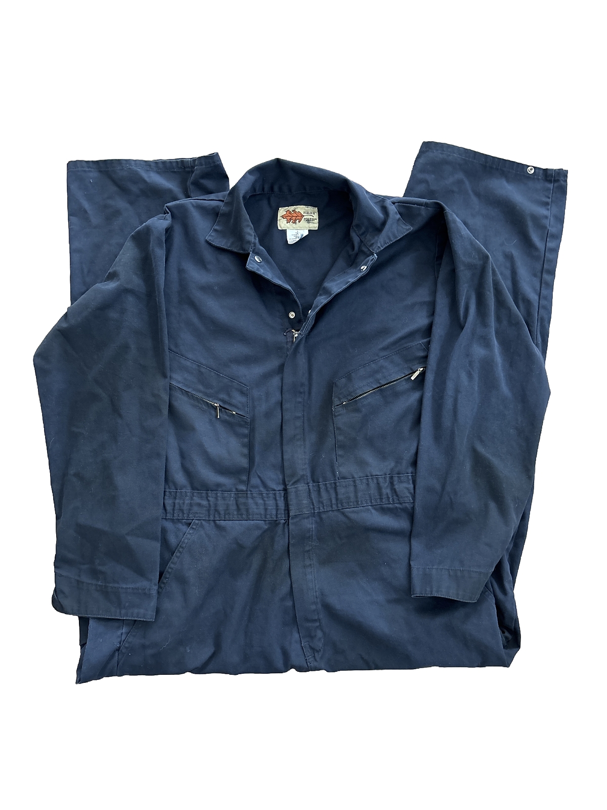 Vtg Field & Forest Blue Flight Coveralls Work Farm Mechanic Mens Large ...