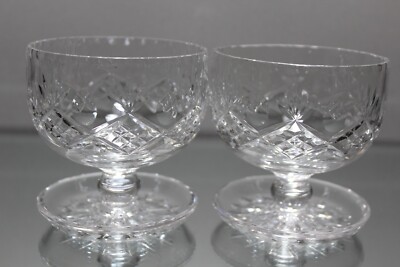 Two (2) Royal Brierley Elizabeth Crystal Footed Grapefruit / Dessert ...