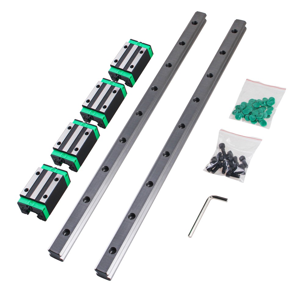 HGR20 HGR25 Linear Rail 200mm-2000mm & Blocks+SFU1605 BallScrew BK/BF12 ...