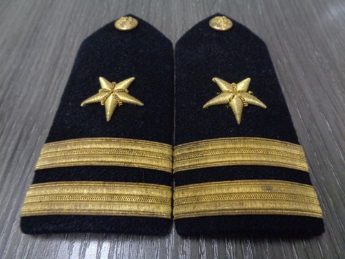 GENUINE WWII U.S. NAVY HARD SHOULDER BOARDS: LT 03 LINE CORPS: MALE SET ...