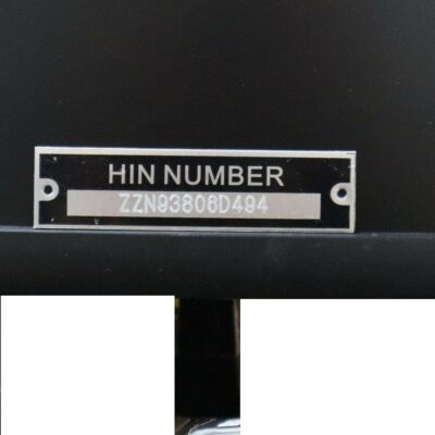 ID TAG BOAT WATERCRAFT CANOE ENGRAVED HULL HIN NUMBER PLATE DATA ...