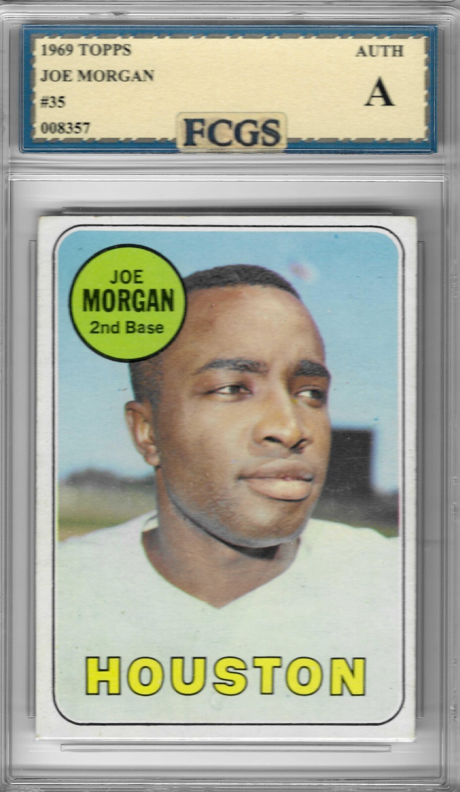 1969 Topps Joe Morgan #35 Graded FCGS "A" Authentic R208 | eBay