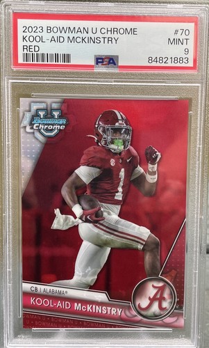 KOOL-AID MCKINSTRY RC 2023 Bowman U Chrome #70 RED SSP 2/5 PSA 9 ...