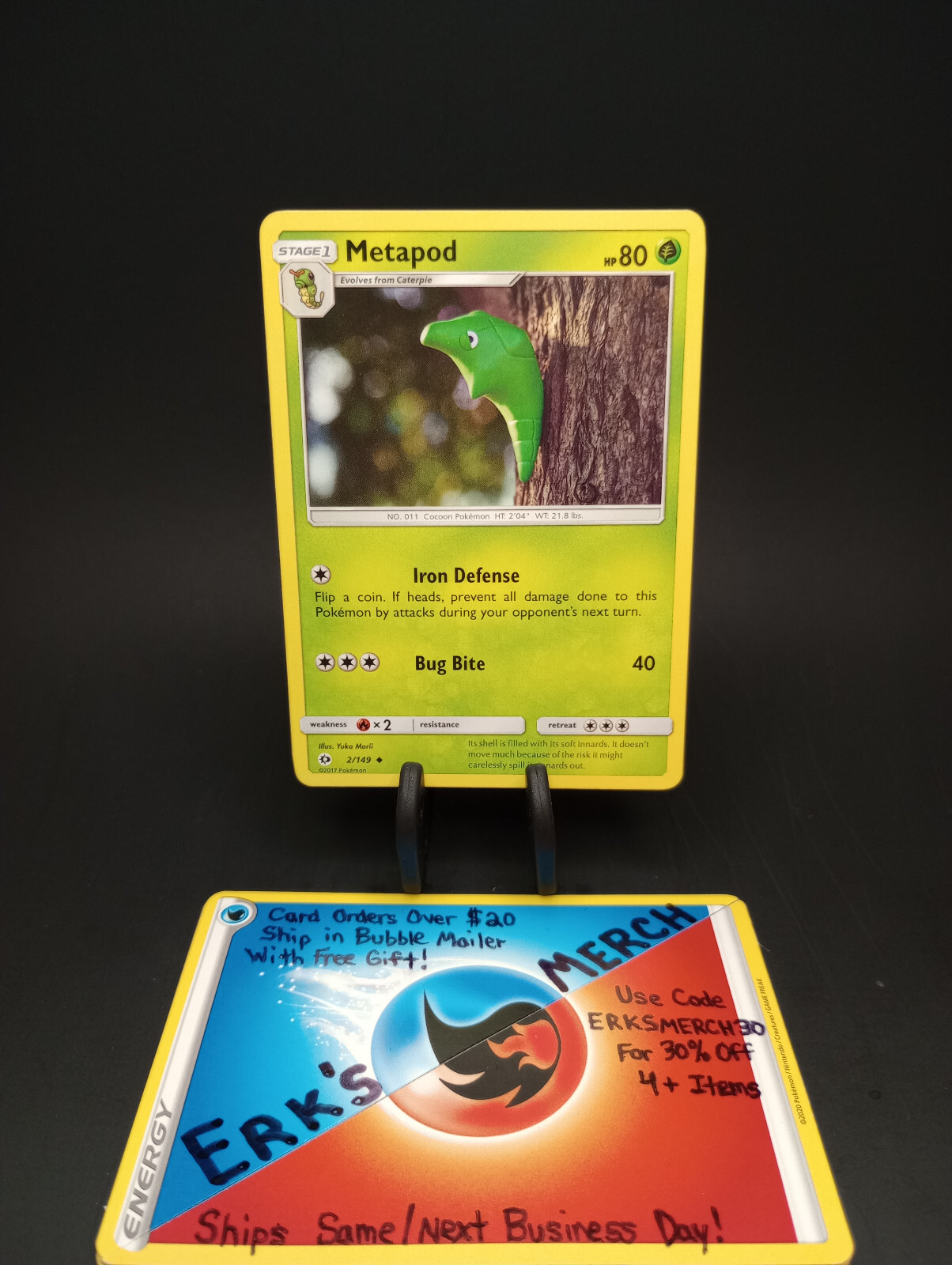 Metapod 2/149 Sun & Moon Base Set Regular Uncommon Pokemon Card | eBay