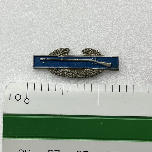 Vtg WWII US Army Pin Sterling Silver Blue Enamel Infantry Marksman ...